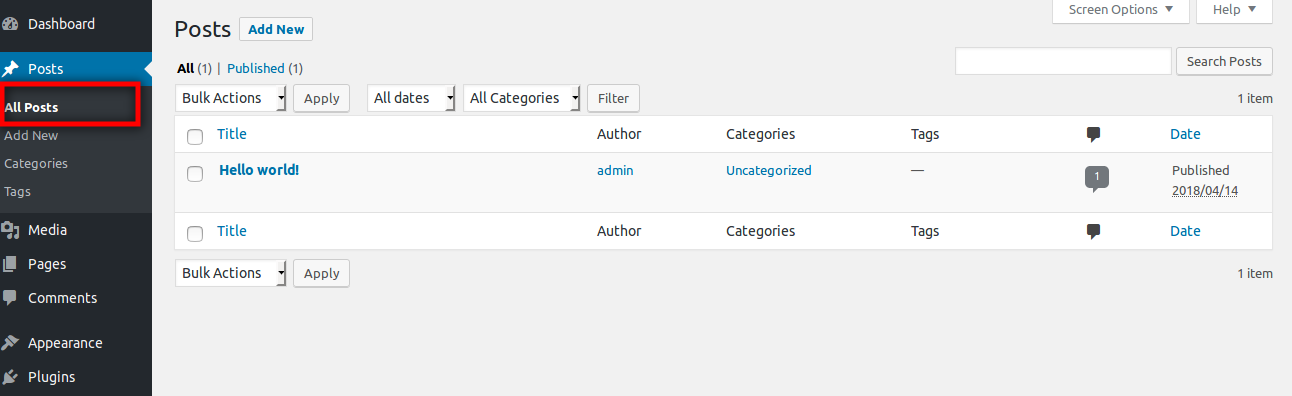 Creating A Website With Wordpress Part 2 Admin Panel Webmobtuts