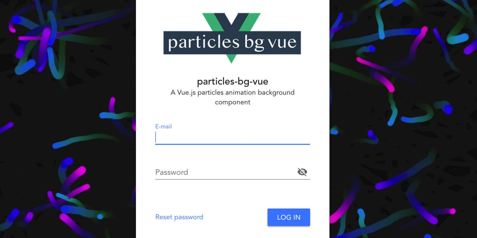 A vue.js Particles Animation Background Component - Webmobtuts