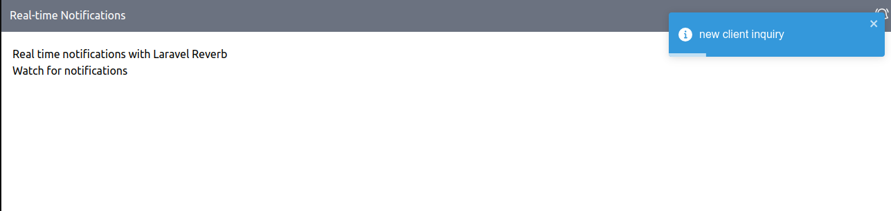 Implementing Real-time Notifications With Laravel Reverb and Vue - Webmobtuts